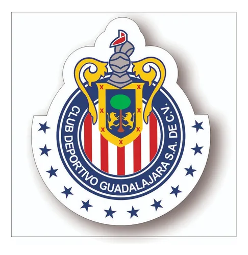 Calcomanía Sublimada Escudo Chivas Guadalajara (futbol) | MercadoLibre