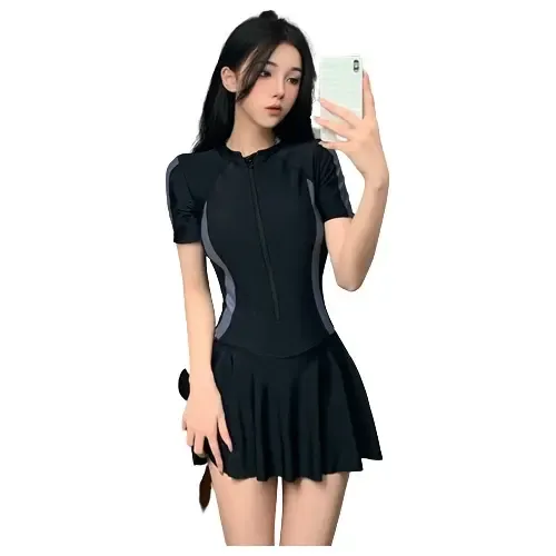 Traje De Baño Deportivo De Una Pieza Manga Larga Para Mujer Meses Sin 4917