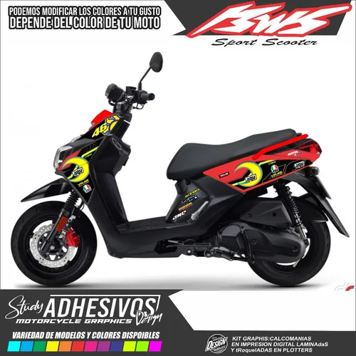 Calcomanias Yamaha Bws 4t Fi Personalizadas Kit De Stickers