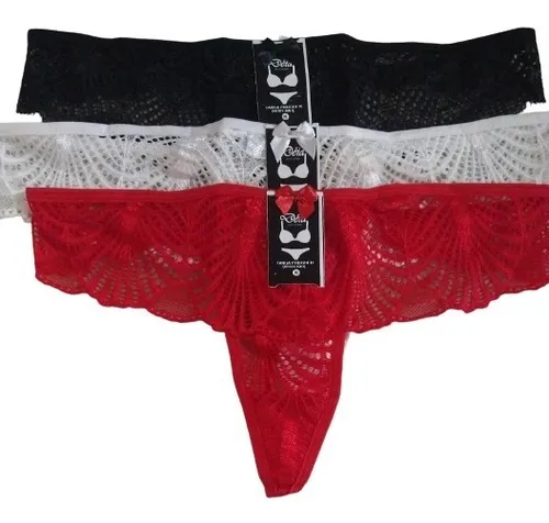 Tanga Calcinha Frase Xerecard Fio Dental Renda Brilho Biju