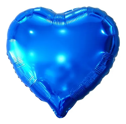 Globo foil metalizado Mundo Bizarro Balão Metalizado corazón azul 20 ... Globo foil metalizado Mundo Bizarro Balão Metalizado corazón azul 20 ...