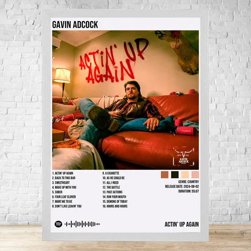 Cuadro Gavin Adcock Actin Up Again 30x40 Cm C457 Blanco Clasico ...