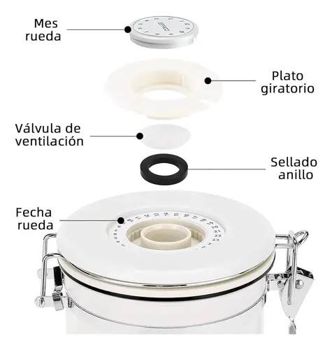Para Pote De Café Inox Válvula Co2 & Rastreador Hermético | Frete grátis