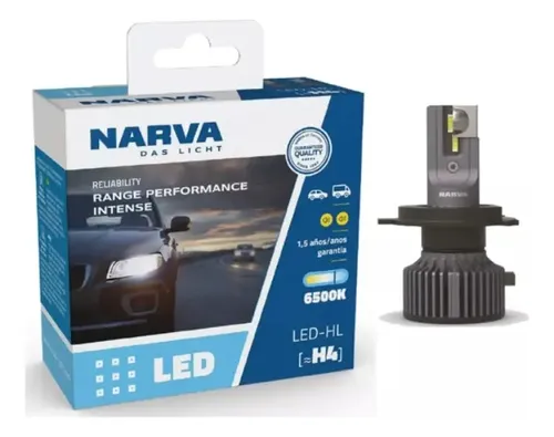 Kit Bombillo Led Carro Moto Narva Alta Potencia H4 Triceta Blanco ...