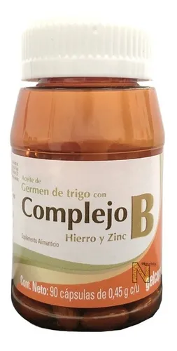 Complejo B Hierro Y Zinc 90 Capsulas Gelcaps Complejo B Hierro Y Zinc 90 Capsulas Gelcaps