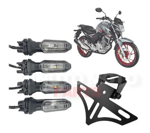 Kit Setas Led Cb Twister 250 Eliminador De Rabeta Honda