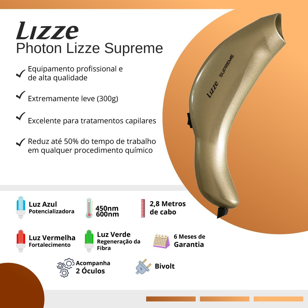 Photon Lizze Supreme 3 Luzes Lançamento + 4 Nano Qatar Hair ... Photon Lizze Supreme 3 Luzes Lançamento + 4 Nano Qatar Hair ...