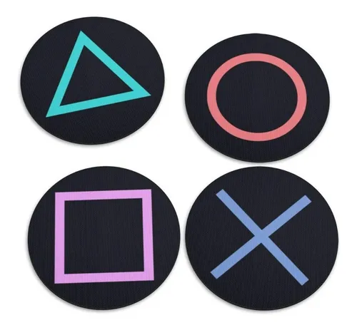 Porta Copos Botões Playstation Para Gamers Em Mdf | MercadoLivre Porta Copos Botões Playstation Para Gamers Em Mdf | MercadoLivre