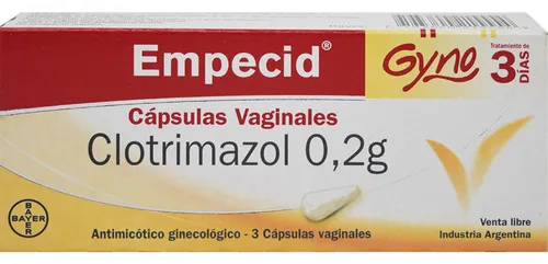 Empecid Gyno 3 Dias 200 Mg Cáps. Vaginal, 3 Cápsulas | Envío gratis