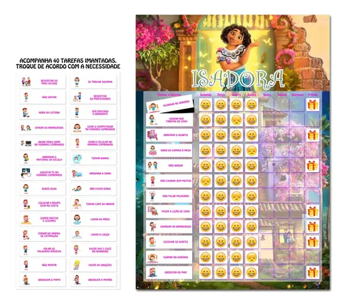 Quadro De Incentivo Regras E Tarefas Infantil 40 Regras Parcelamento