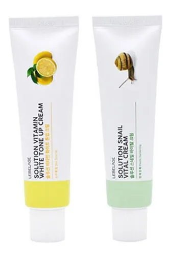 Cremas Coreanas Solución Vitamina And Caracol Antiarrugas 2pz Meses
