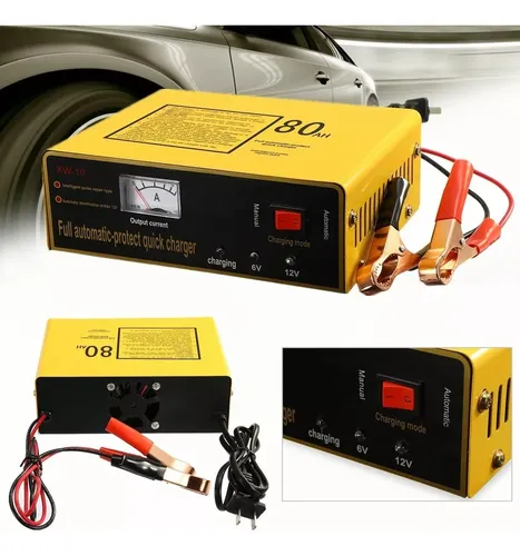 Cargador De Bateria Led Automático Inteligente 6v 12v 80ah Meses Sin