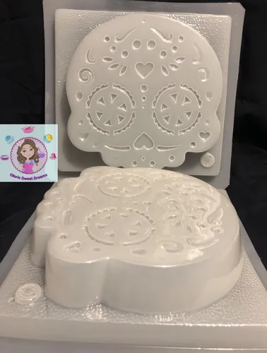 Molde Para Gelatina Mitad Calavera Papel Picado Meses Sin Intereses