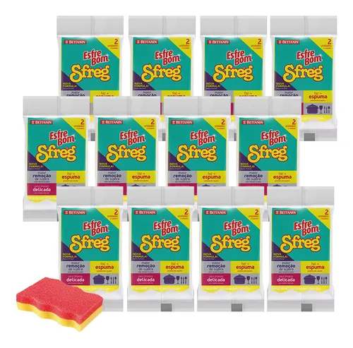 Esponja Esfre Bom Bettanin Sfreg Dupla Face - 12 Pac | MercadoLivre Esponja Esfre Bom Bettanin Sfreg Dupla Face - 12 Pac | MercadoLivre