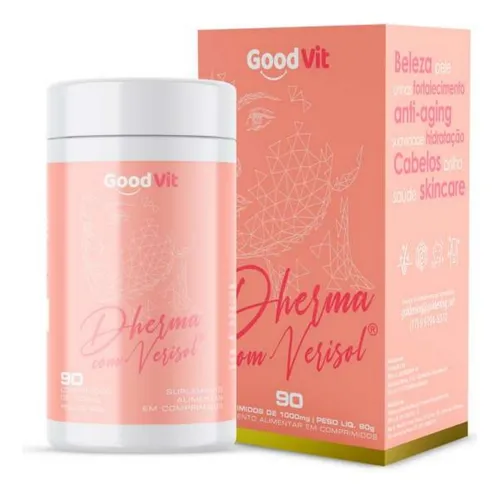 Dherma Verisol Good Vit Ácido Cabelo Pele Unha Com 90 Cp | Parcelamento ... Dherma Verisol Good Vit Ácido Cabelo Pele Unha Com 90 Cp | Parcelamento ...