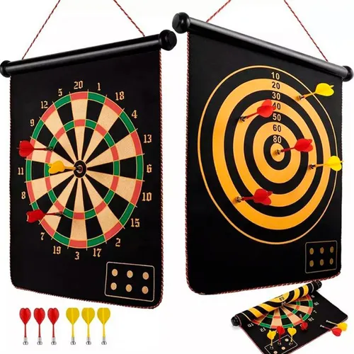 Jogo De Dardos Magnético 46x35cm Alvo Profissional 6 Dardos Mercadolivre