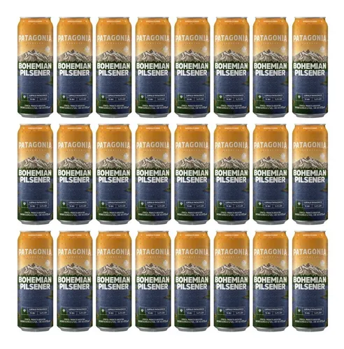 Caja X24 Cerveza Patagonia Bohemian Pilsner Lata 410 Ml