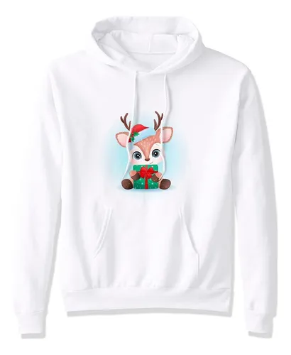 Sudadera Navidad Santa Claus Reno Bebe Sentado Con Regalo | Envío gratis Sudadera Navidad Santa Claus Reno Bebe Sentado Con Regalo | Envío gratis