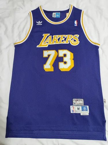 Jersey Dennis Rodman 73 Los Angeles Lakers Adidas Morado Mercadolibre