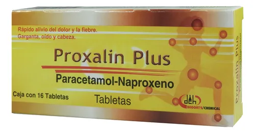 Proxalin Plus Tabletas 250 Mg/300 Mg, 16 Tabletas