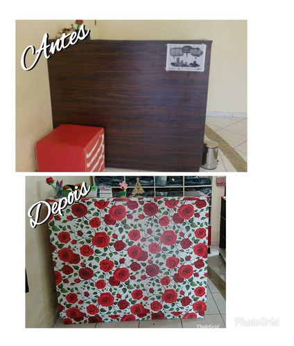 Papel De Parede Floral Rosas Vermelhas Adesivo 3m 256 Parcelamento