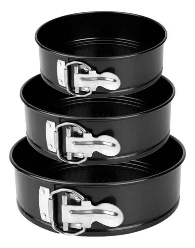 Kit 3 Formas Para Bolo Torta C/ Fundo Removível Antiaderente | MercadoLivre Kit 3 Formas Para Bolo Torta C/ Fundo Removível Antiaderente | MercadoLivre