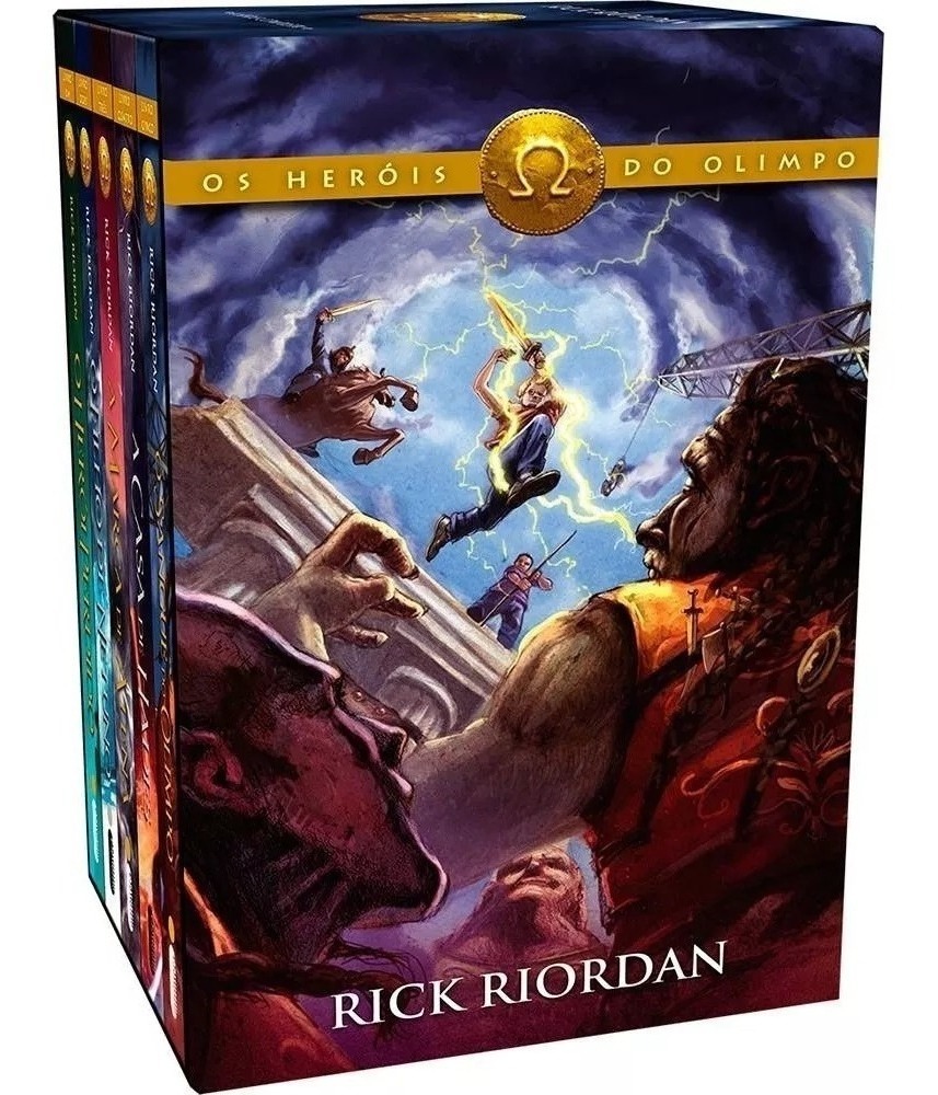 Box Percy Jackson Os Heróis Do Olimpo Rick Riordan 5 Livros Mercado Livre