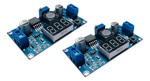 2x Regulador De Tensão Ajustável Step Down Lm2596 C Display Mercadolivre