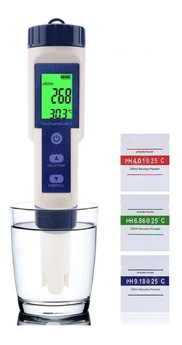 Medidor Multiparamétrico Ph Ec Tds Salinidad Temperatura C N Envío Gratis