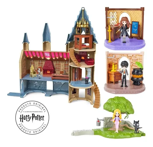 Kit Castelo De Hogwarts + 3 Cenários Harry Potter E Amigos ...