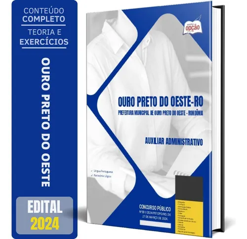Apostila Prefeitura Ouro Preto Do Oeste Ro 2024 Auxiliar | Frete grátis Apostila Prefeitura Ouro Preto Do Oeste Ro 2024 Auxiliar | Frete grátis
