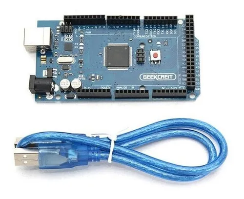 Placa Compatível Arduino Mega 2560 R3 Atmega Com Cabo Usb Placa Compatível Arduino Mega 2560 R3 Atmega Com Cabo Usb