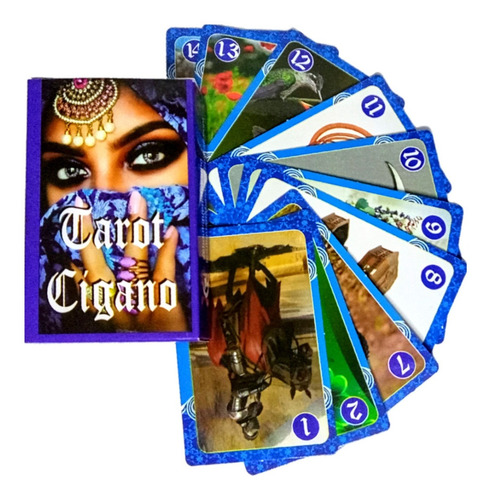 Tarô Rosa Caveira Tarot Cigano Baralho Santa Sara Kali Mercadolivre