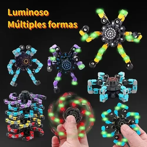 4pzs Fidget Spinners Transformables Para Niños Y Adultos Spinner ...