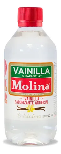 Vainilla Cristalina Molina Saborizante 250 Ml Transparente | MercadoLibre