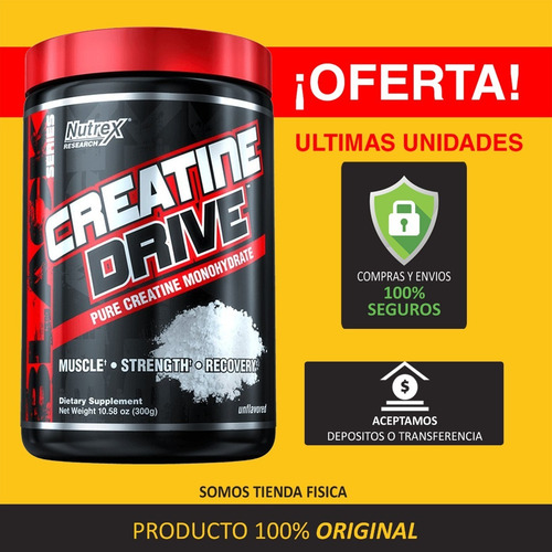 Creatina Drive Creatina Monohidratada Nutrex Drive 300g Mercadolibre