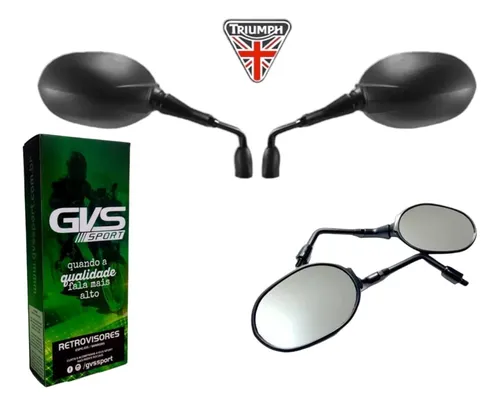 Retrovisor Tiger Rosca Honda Haste Longa Triumph Parcelamento Sem Juros