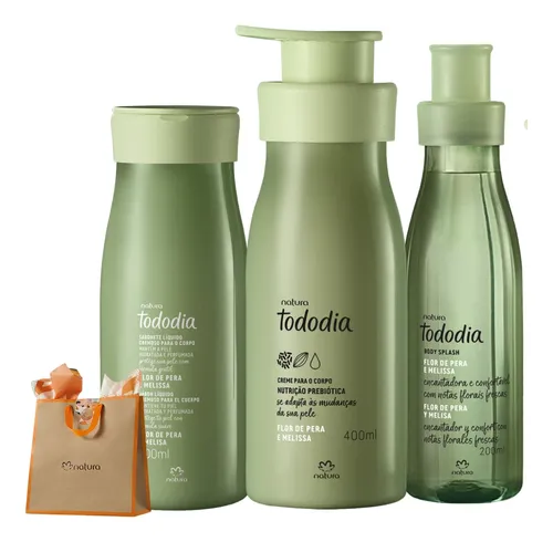 Presente Natura Tododia Flor De Pera E Melissa Body Splash | Parcelamento sem juros