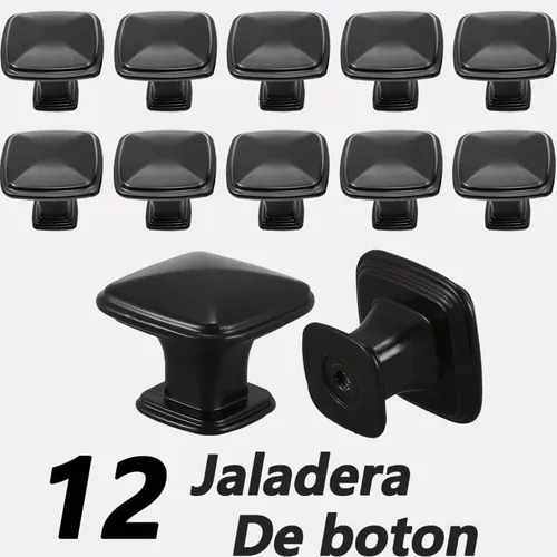 Jaladera Boton Cuadrado Acabado Negro Mate 30 Mm 12 Piezas | Meses sin ... Jaladera Boton Cuadrado Acabado Negro Mate 30 Mm 12 Piezas | Meses sin ...