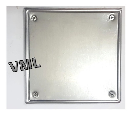 Tapa Ciega Reja Rejilla 15x15 Acero Inoxidable Con Marco | VML ONLINE Tapa Ciega Reja Rejilla 15x15 Acero Inoxidable Con Marco | VML ONLINE