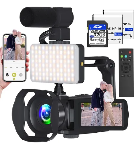 Camara De Video Vetek, 8k Uhd, 48mp, Zoom 18x, Con Wifi | Envío gratis Camara De Video Vetek, 8k Uhd, 48mp, Zoom 18x, Con Wifi | Envío gratis