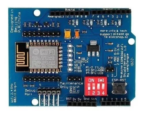Shield Esp8266 Esp12e Internet Iot Wifi Para Arduino Mercadolivre