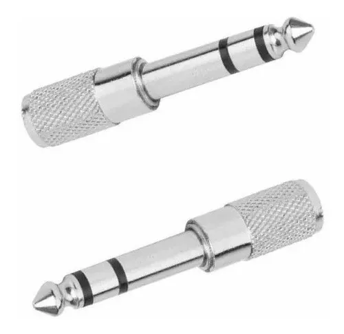 Plug Adapter P2 Femea X P10 Macho Stereo Metal Blindado | MercadoLibre