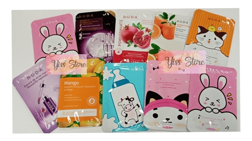 Set 25 Mascarillas Faciales Coreanas Surtidas Hidratantes Meses Sin
