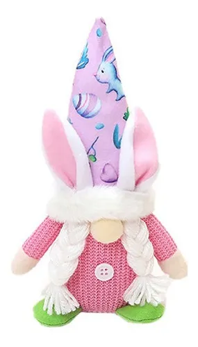 Muñeco De Pascua Con Bonitas Orejas De Conejo Sin Rostro En Meses