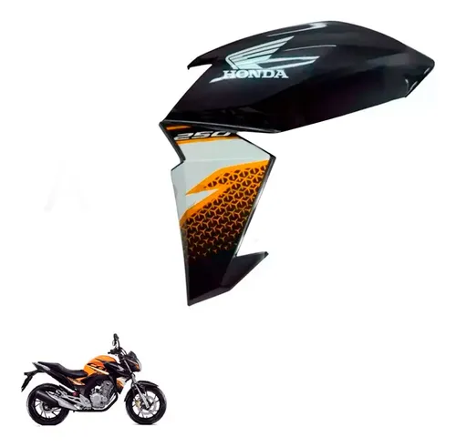 Aba Tanque Cb250 F Twister Dourada 2020 Esquerda Original Frete Grátis