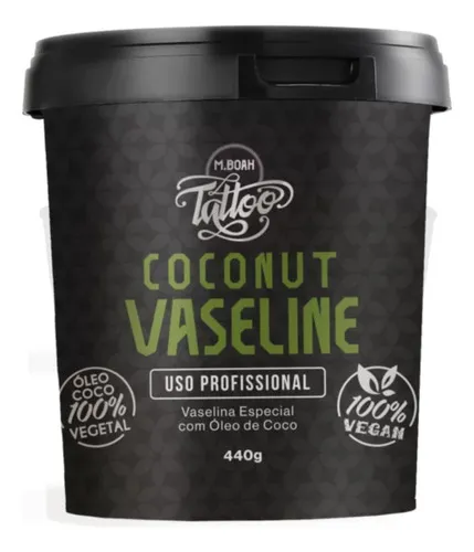 Tatuaje Especial De Vaselina Con Aceite De Coco 440g 100 Vegano