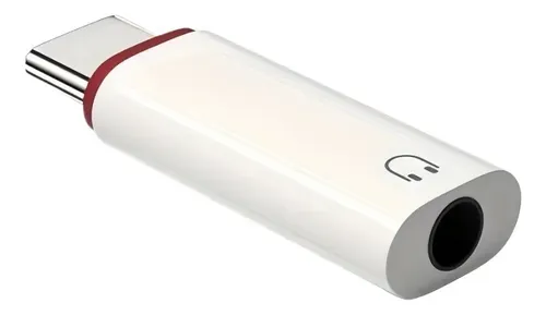 Adaptador Audio Usb Tipo C A Jack 3,5 Mm Para Audífonos Blanco | Cuotas ...