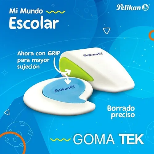 Goma Tek Borrador Blanca Plástica Ergonómica Pelikan en venta en ... Goma Tek Borrador Blanca Plástica Ergonómica Pelikan en venta en ...