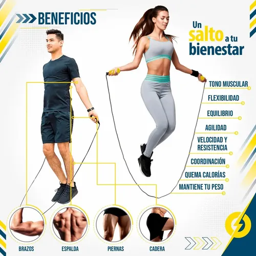 Laso Lazo Crossfit Cuerda Para Saltar Deporte Ejercicio Gym Color ...